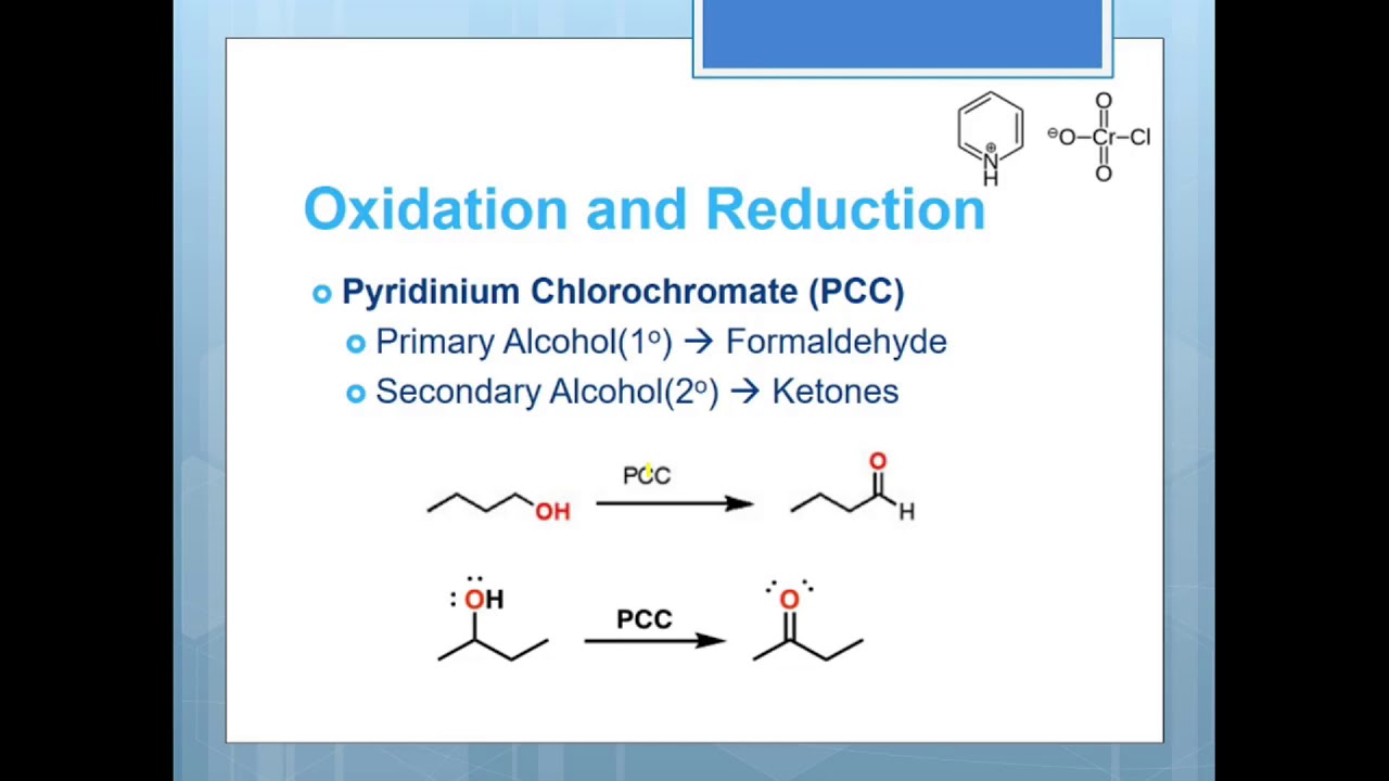 [有機化學] (SOCl)2/PCC/H2CrO4/KMnO4 Oxidation Reactions 氧化試劑反應(全) - YouTube