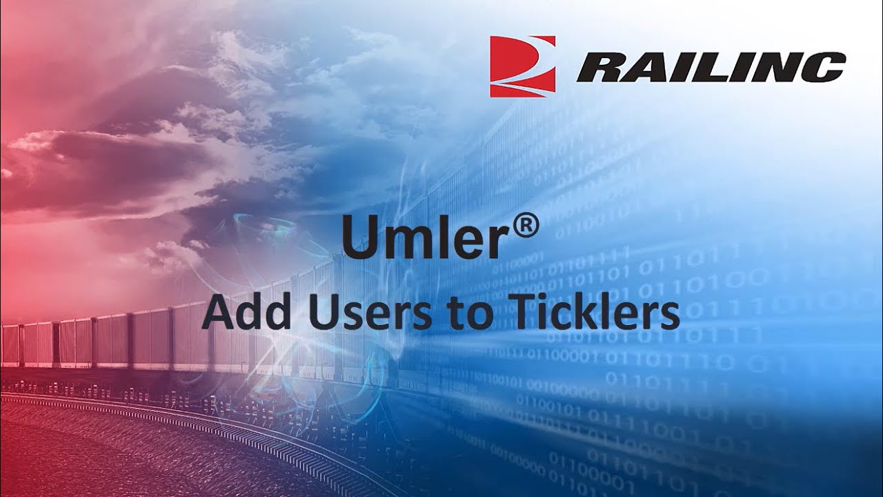 Umler: Add Users To Ticklers - YouTube