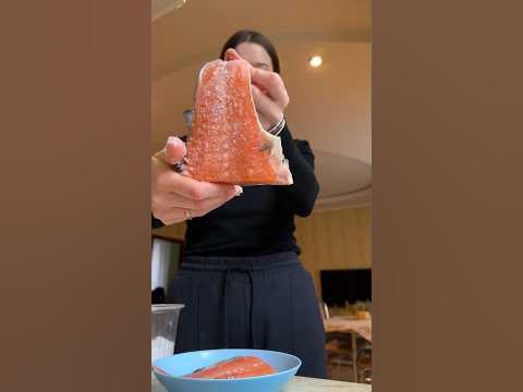 Слабосоленная красная рыба ️ #еда #рецепты #вкусно - YouTube
