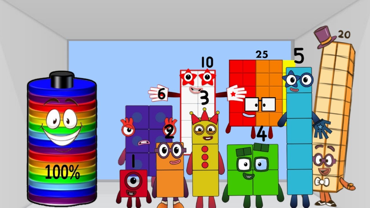 Exclusive Battery Charging With Number Blocks - YouTube