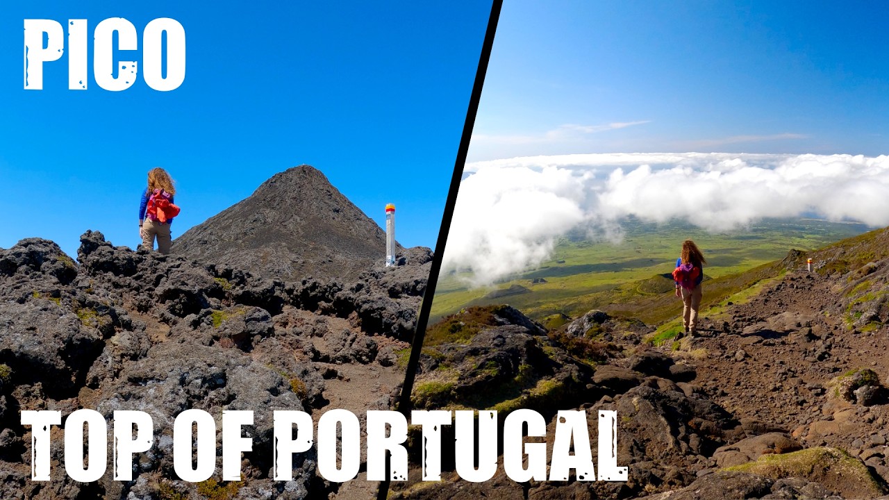 View On Top Of Pico Mountain Azores Portugal Youtube Pico Summit, The