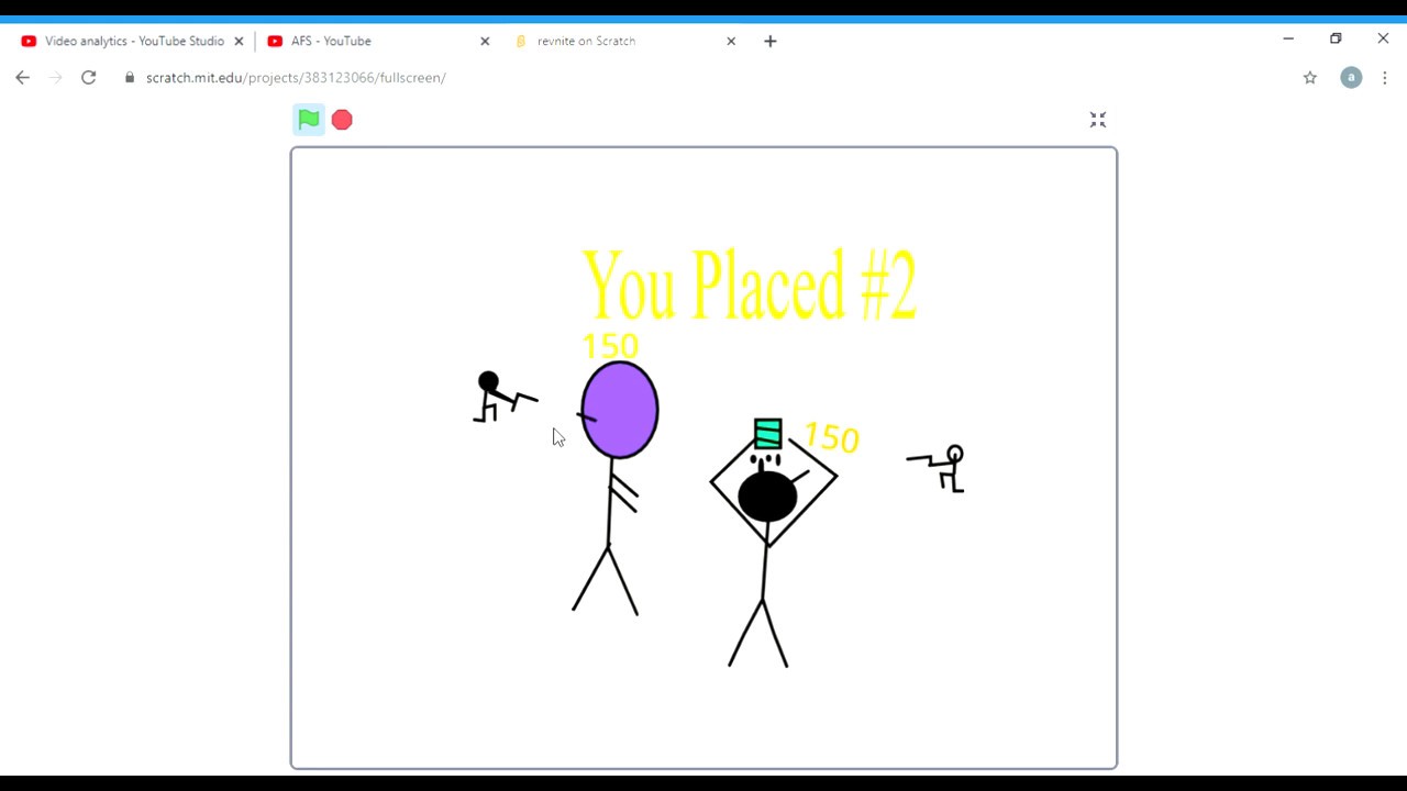 scratch fortnite stick man animation #1 - YouTube