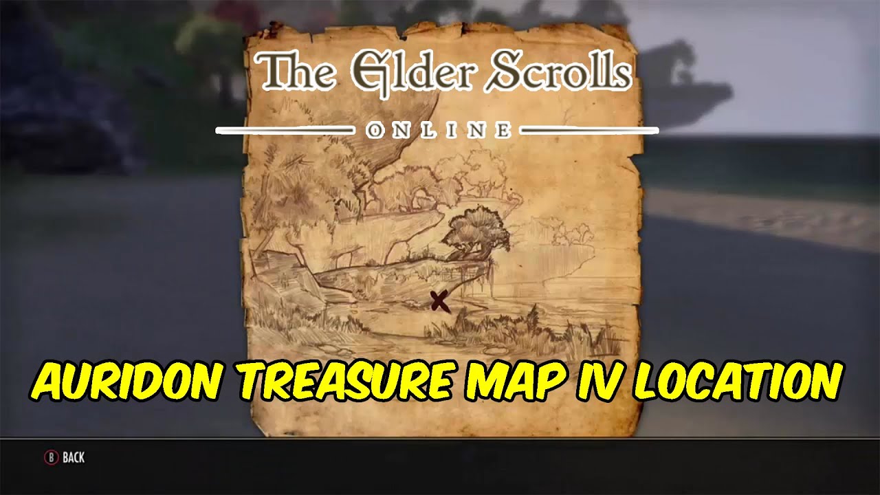 Elder Scrolls Online Auridon Treasure Map IV Location - YouTube