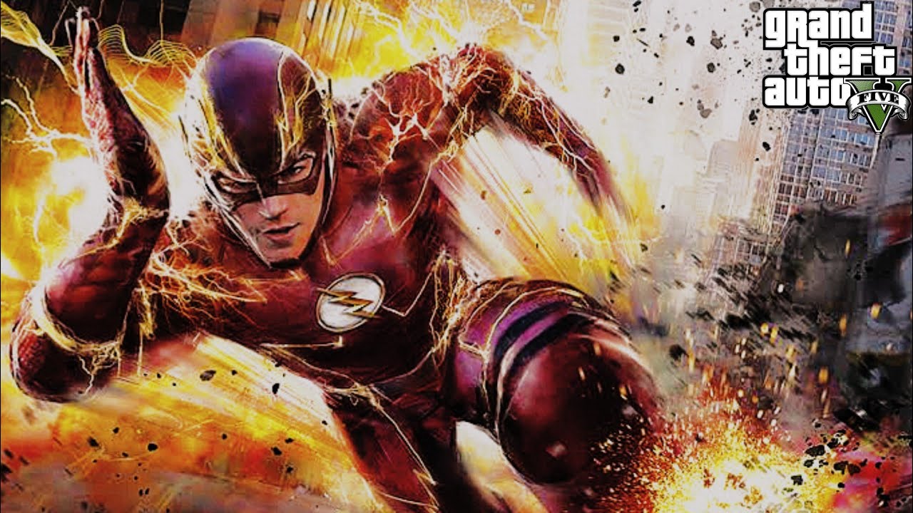 GTA 5 - The Flash Ultra Slow Motion Running At Light Speed - YouTube