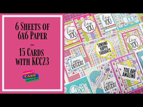 Assembling all 15 Sketches from Kendra's Card Challenge 23 - My 2nd Set Process