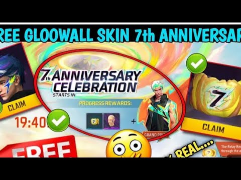 free fire 7th anniversary celebration i - YouTube