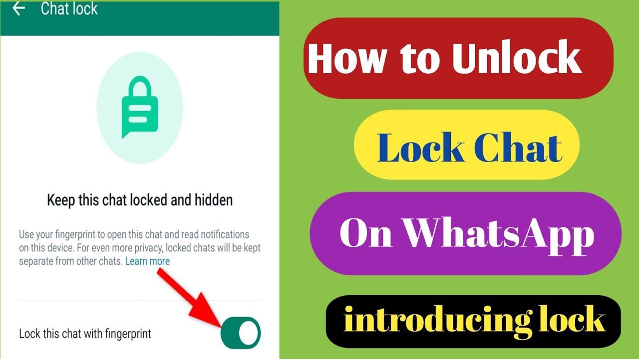 How To Lock And Unlock WhatsApp chat| WhatsApp Pe Chat Kaise Lock Karen ...