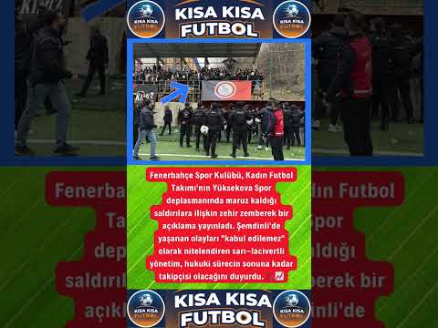 🚨 FENERBAHÇE'DEN SERT TEPKİ: \