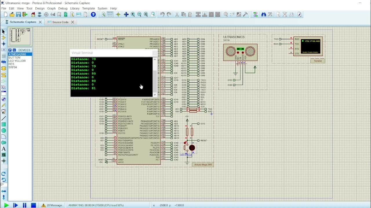 Ultrasonic Sensor Simulation - YouTube
