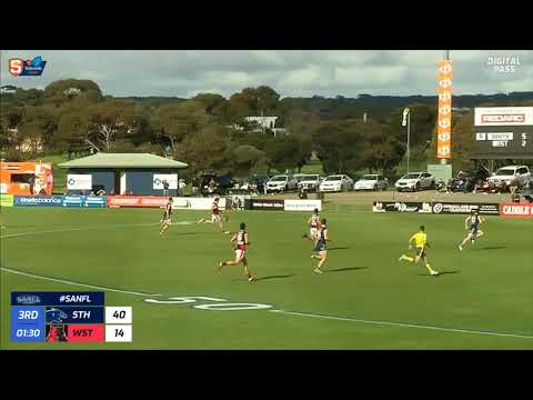 SANFL Snapshot - West's Hamish Ellem takes 3 bounces to goal on run ...