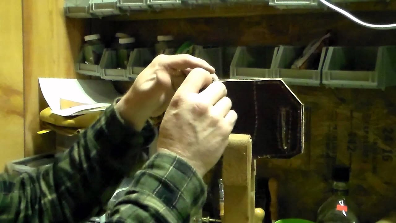 Simple leather sheath The easy way!!!! Final - YouTube