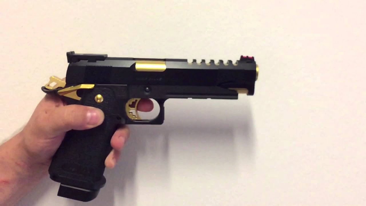 Tokyo Marui Hi-Capa 5.1 Gold Custom - Gas Blowback - YouTube