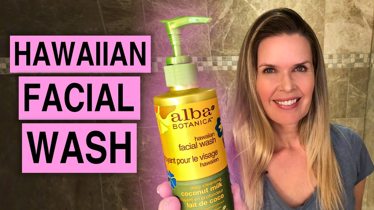 Smells like Hawaii! Alba Hawaiian Facial Cleanser review - YouTube