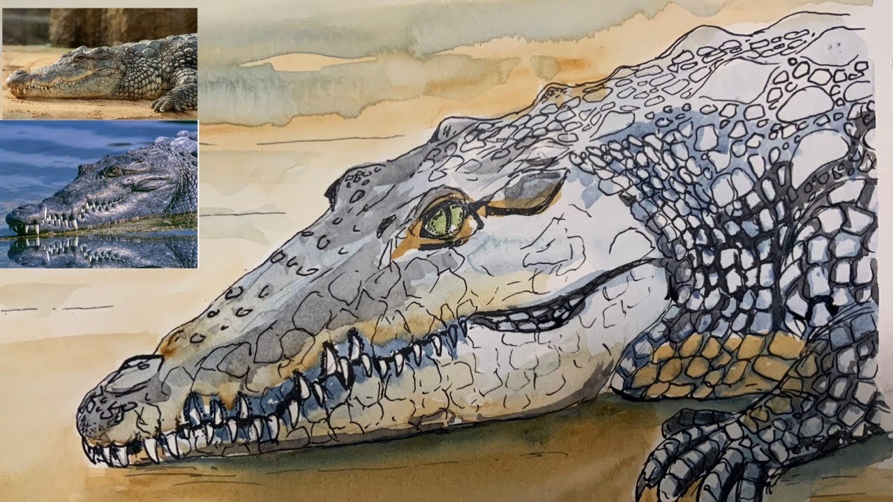 Crocodile Painting