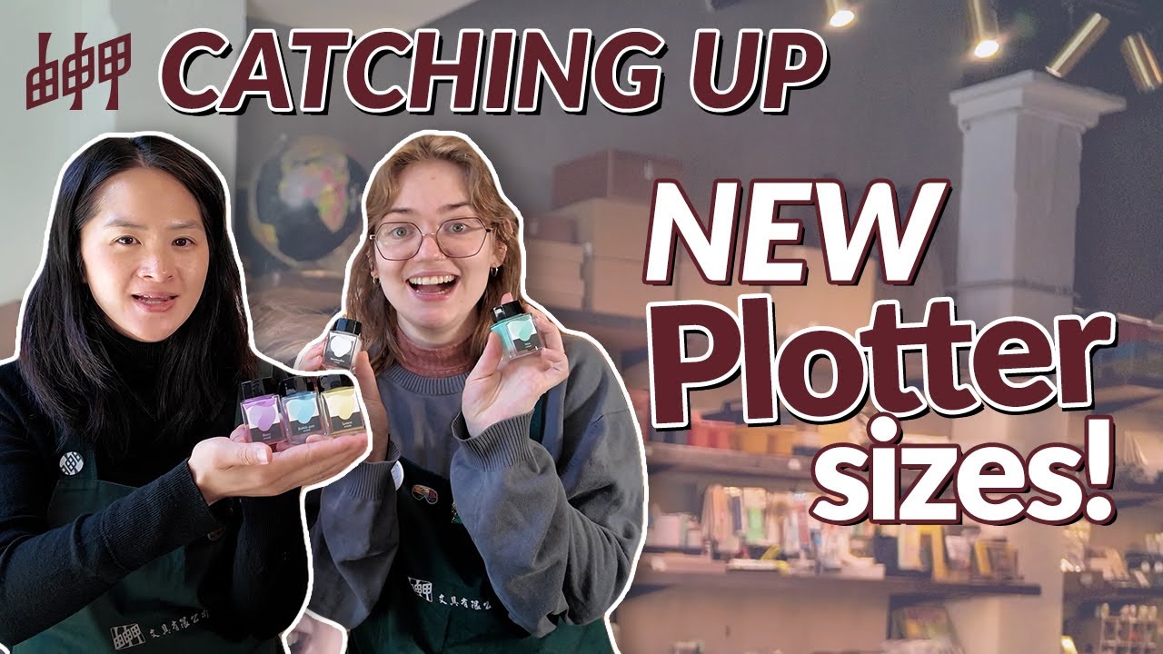 New PLOTTER Sizes, Sailor Hocoro Brush, Creamy Inks & More Ghost Stationery! - YouTube