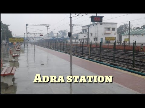 Adra rly station purulia//full station view//Best video of adra station ...
