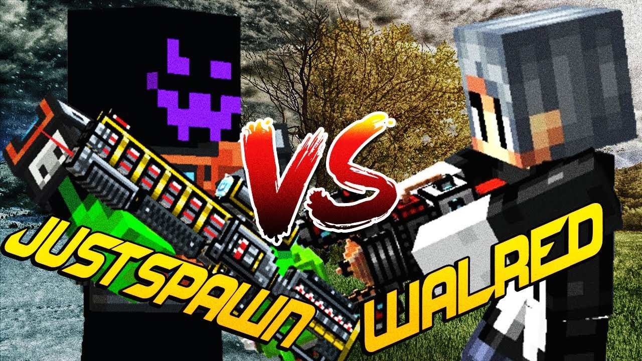 Pixel Gun 3D - JustSpawn VS Walred (Duel) - YouTube