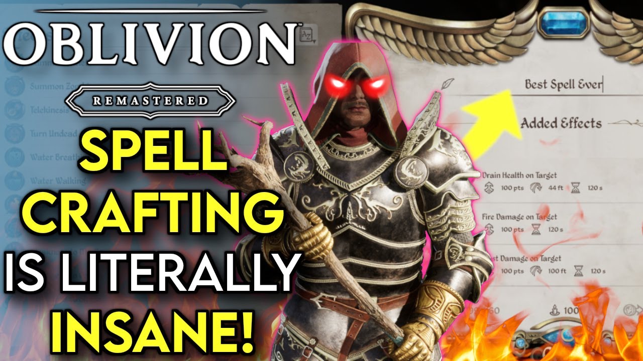Best CUSTOM Spells + How To Unlock Spell Crafting In Oblivion ...