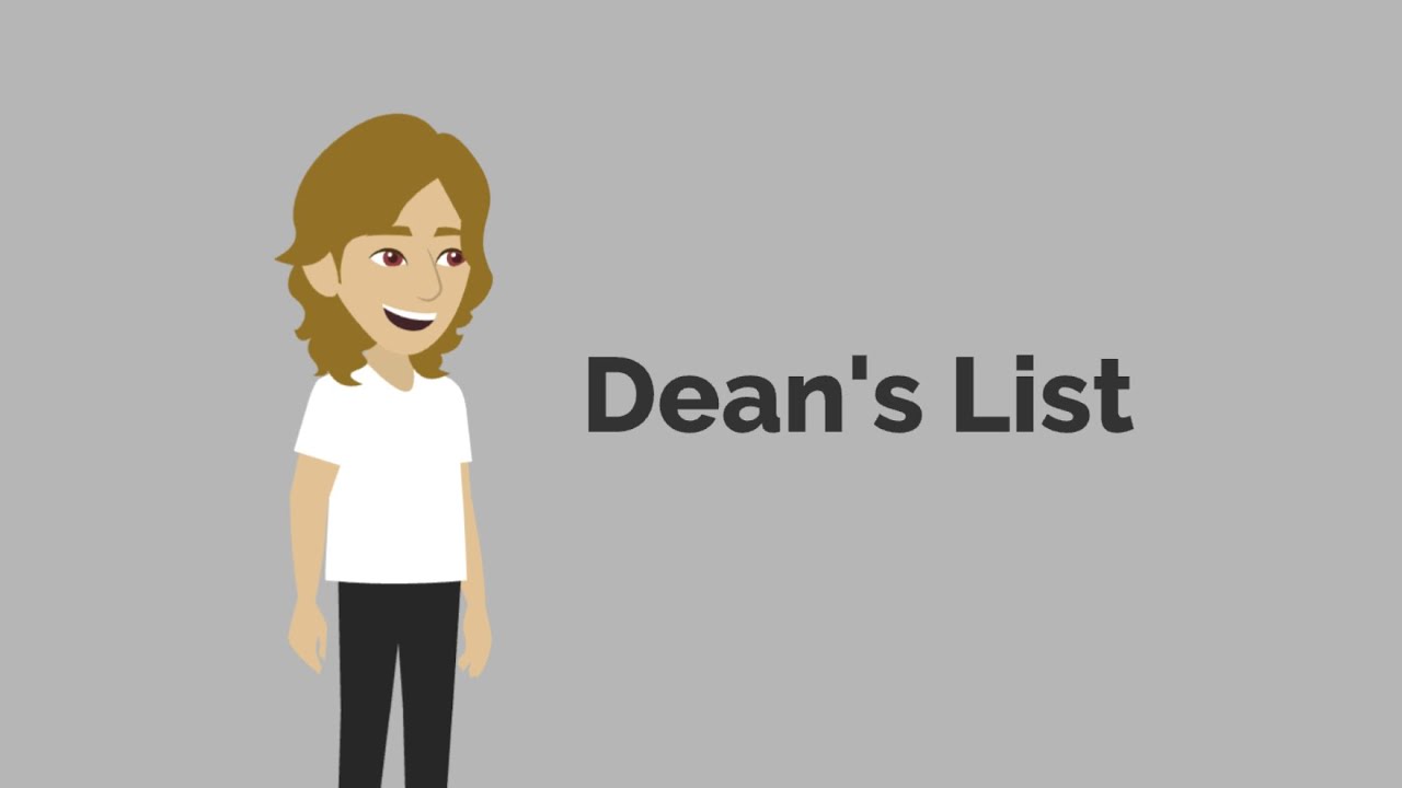 I made the Dean's List. - YouTube