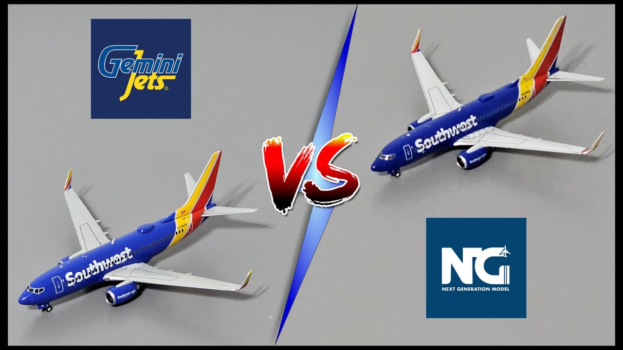 Model Airplane Showdowns! Gemini Jets VS NG Model 1/400 Scale Southwest ...