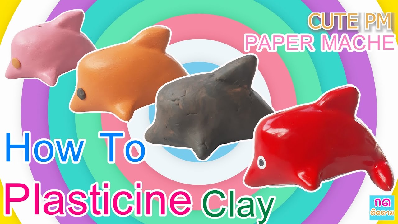 Making Dolphin with Play Doh / How to make Paper mache Recipe - YouTube