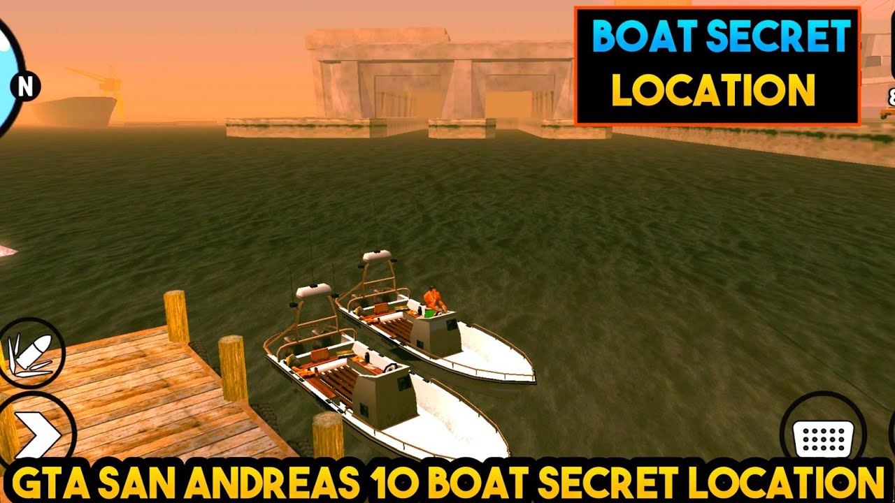 Gta san Andreas ship secret location || 10 boat secret place || Gta sa ...