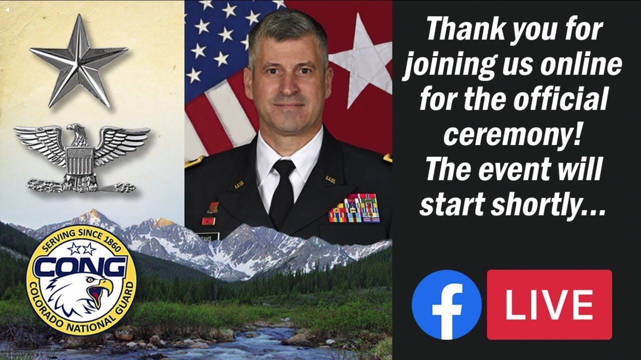 Col. Robert B. Davis Promotion to Brigadier General - YouTube