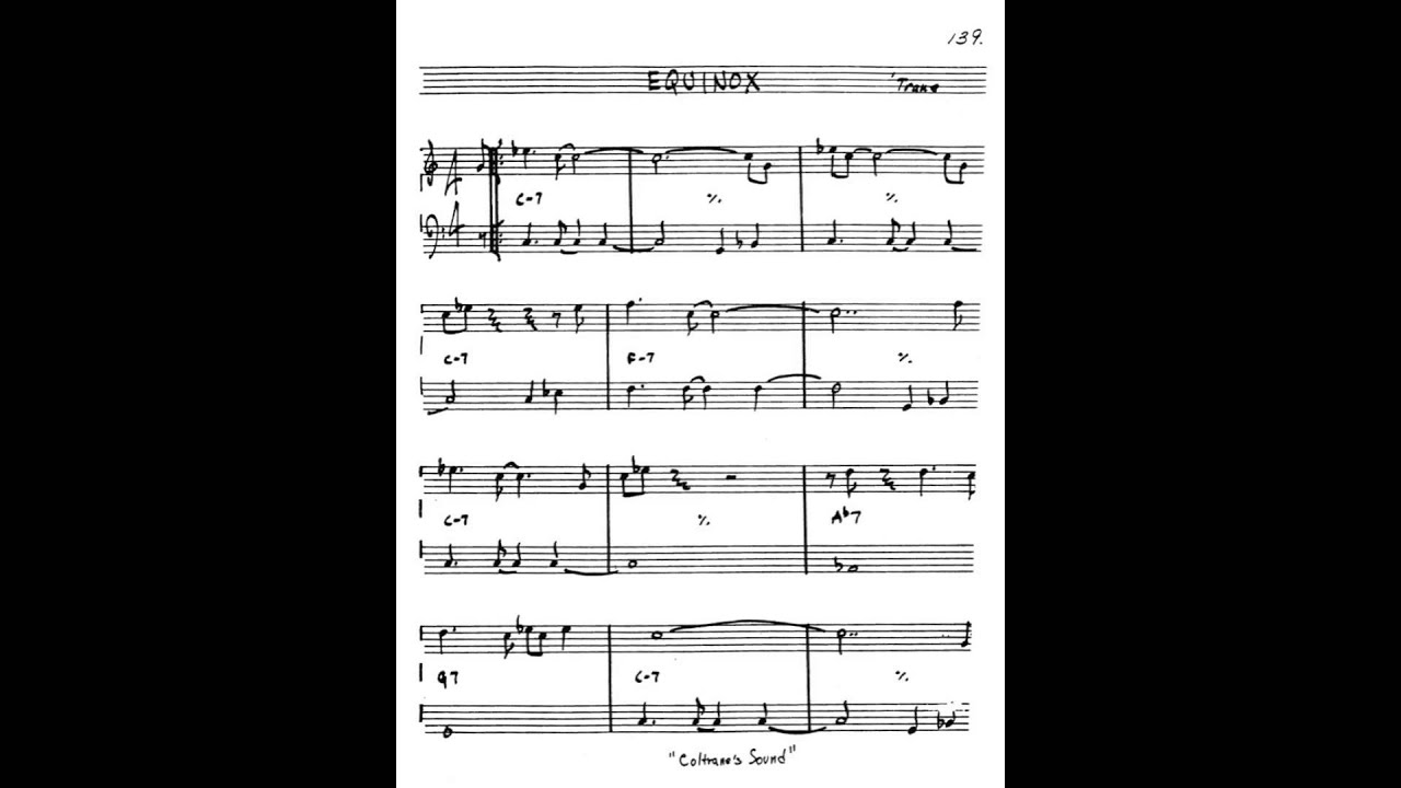 Equinox - John Coltrane - YouTube