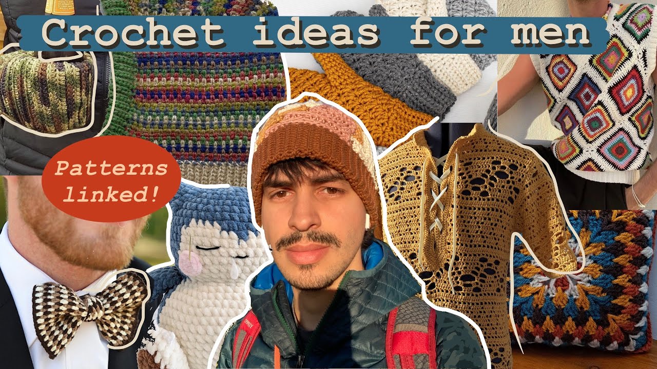 30+ crocheted gifts for guys - YouTube