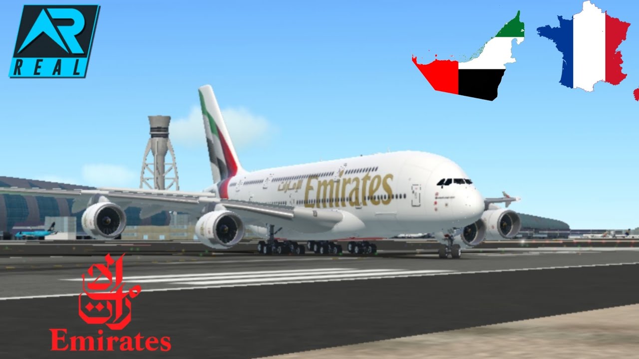 Real Flight Simulator - Emirates A380-800 | Dubai (DXB) - Nice (NCE ...