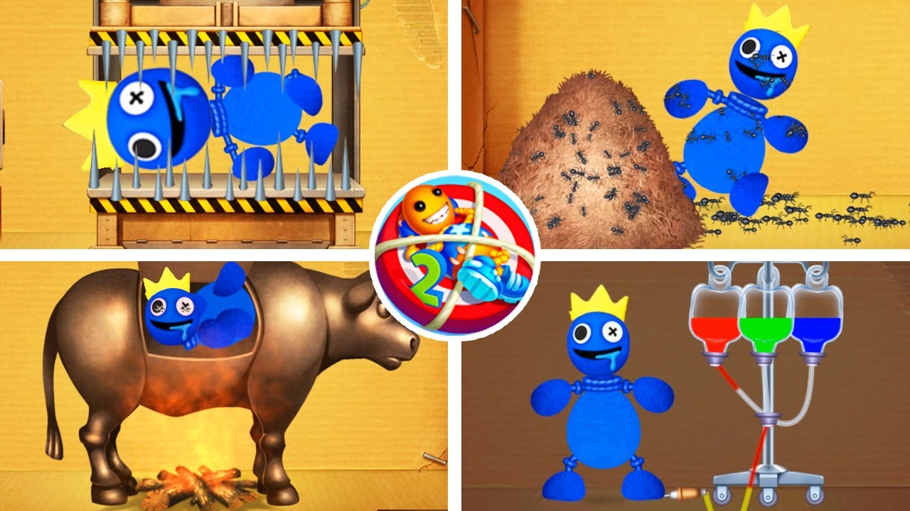 Blue Buddy vs Machines vs Animlas vs Horror vs Liquids | Kick the Budy ...