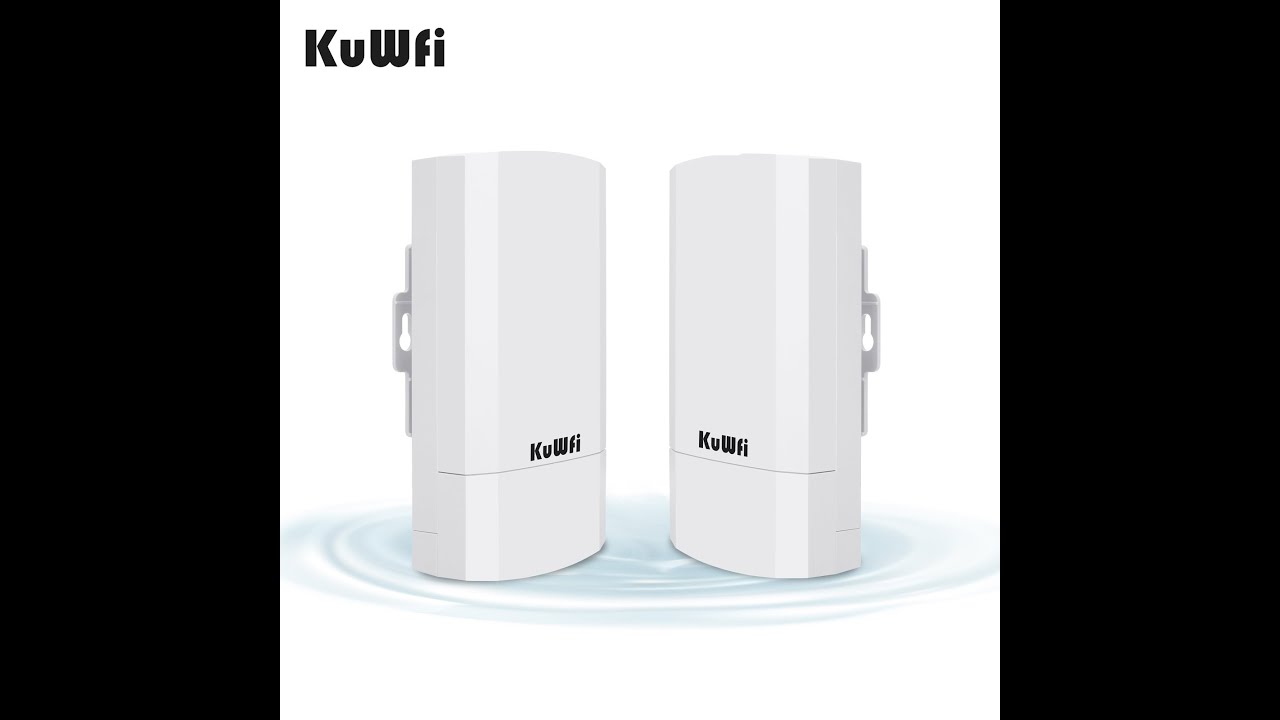 KuWFi CPE120-300Mbps Wireless Bridges 1KM LED display 2.4G Internet ...