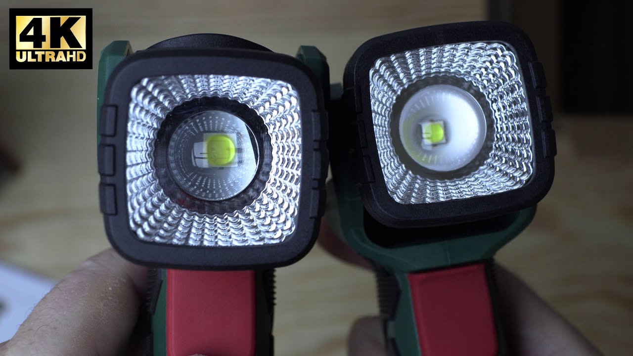 Lidl Parkside Akku LED Handlampe PLHLA 20 Li A1 VS PLHLA 20 Li B1 - YouTube