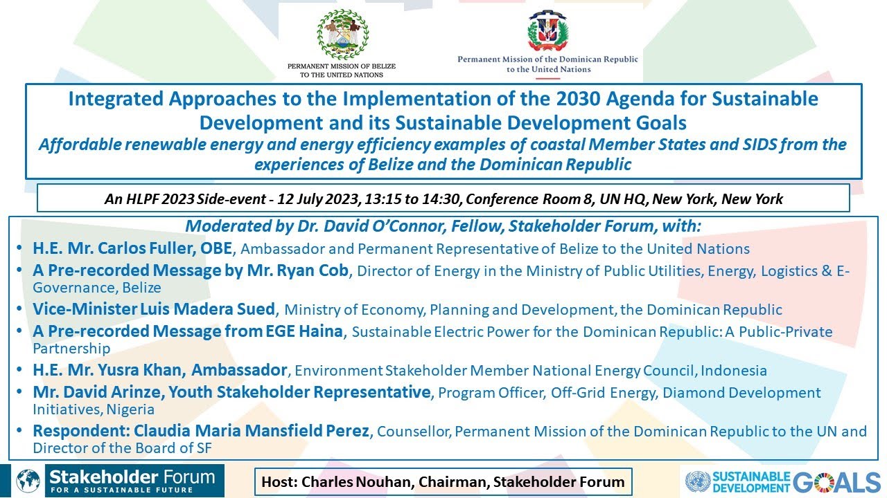 Integrated approaches to Implementation of the 2030 Agenda for ...