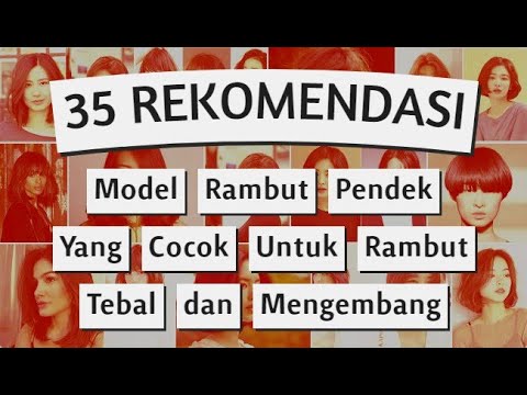 Model Rambut Pendek Yang Cocok Untuk Rambut Tebal dan Mengembang - YouTube