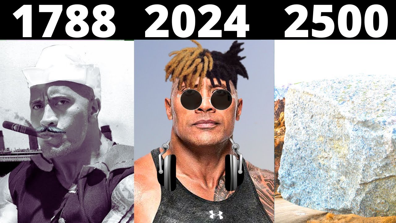 Evolution of The Rock / The rock going to the Future - YouTube