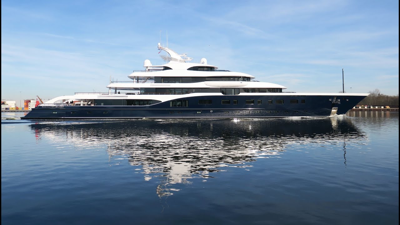 The 101.5m/ 333ft Feadship Symphony left Holland on May 21st, 2015 and ...