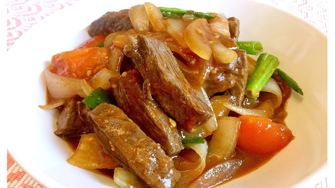 AWESOME Beef and Tomato Stir-Fry Recipe 番茄炒牛肉 CiCi Li -Asian Home ...