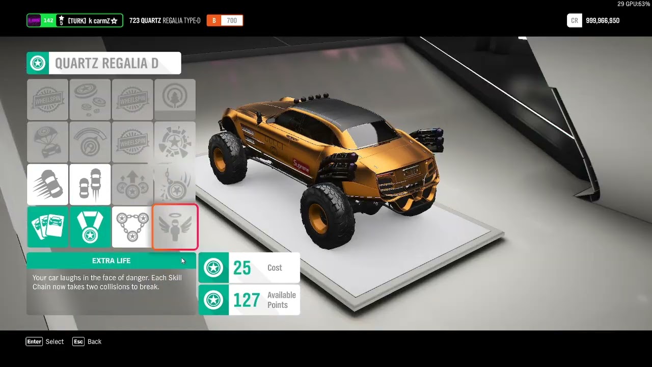 Forza Horizon 4 Quartz Regalia Type D Skill Point Issue - YouTube