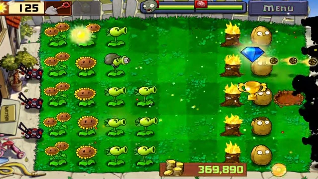 Plants VS Zombies | Mini Games: Zombotany (Complete Gameplay) - YouTube