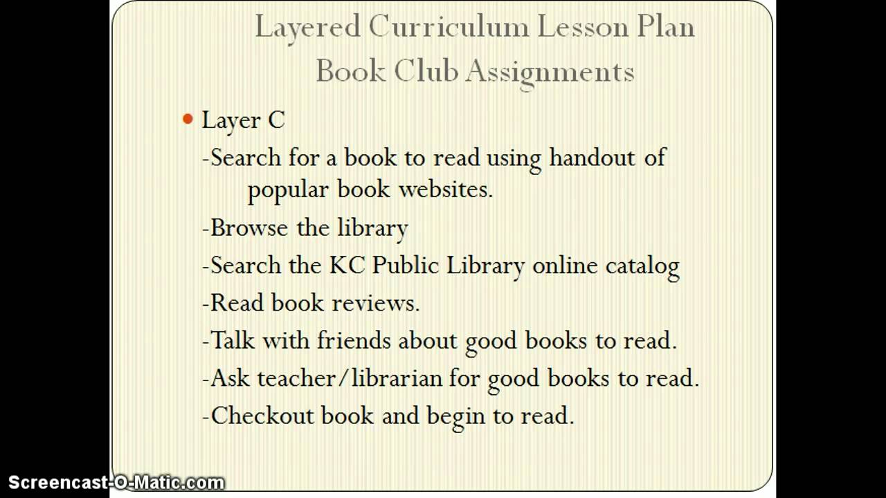 Differentiated Instruction: Layered Curriculum and Book Club - YouTube