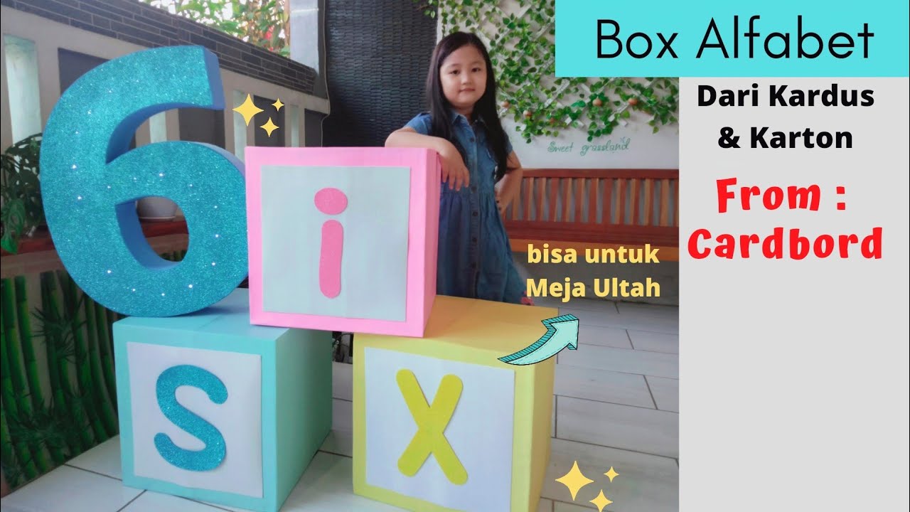 Box Huruf | Box Letter DIY | Meja Ulang Tahun Anak | Block Letters ...