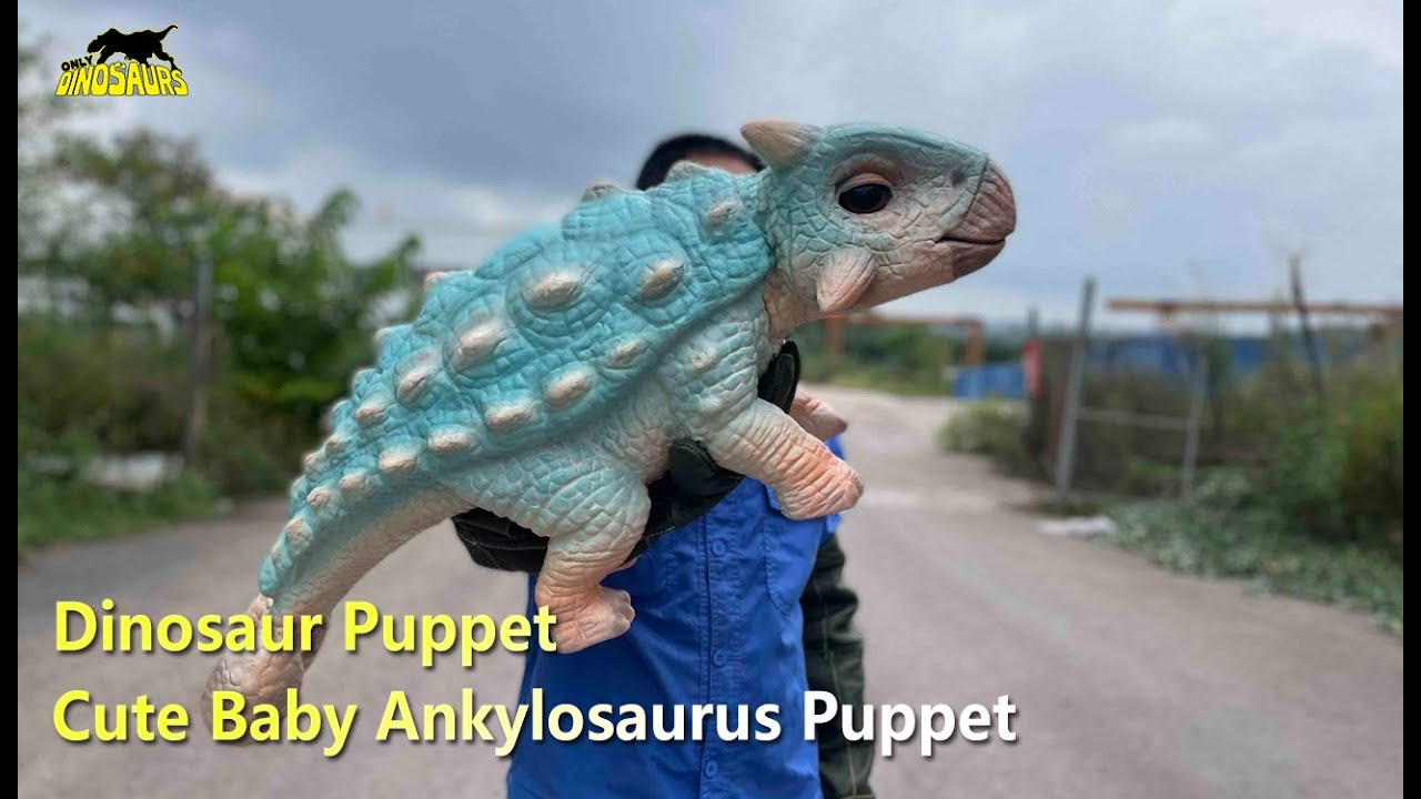 Cute Baby Ankylosaurus Puppet | Dinosaur Puppet - YouTube