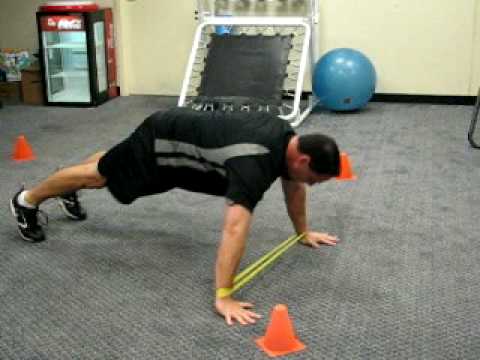 Clock walks with theraband - YouTube