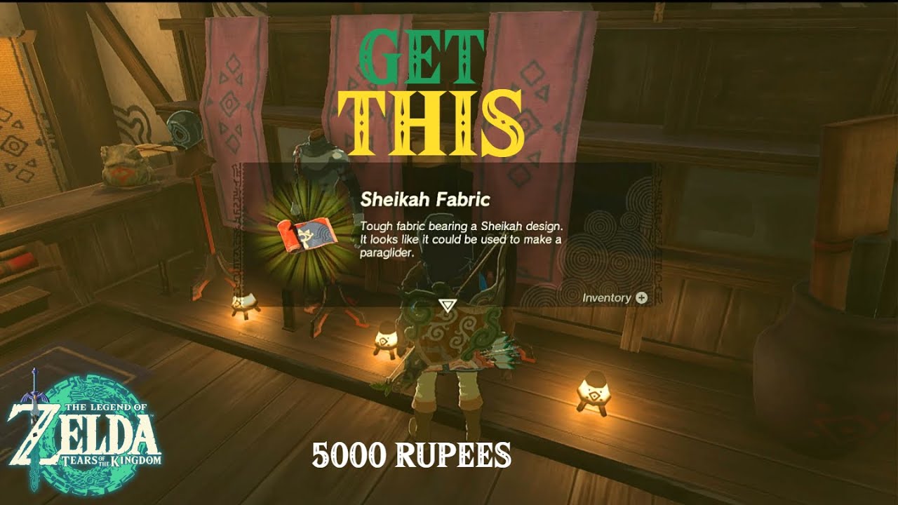 HOW TO GET THE SHEIKAH FABRIC -ZELDA TEARS OF THE KINGDOM - YouTube