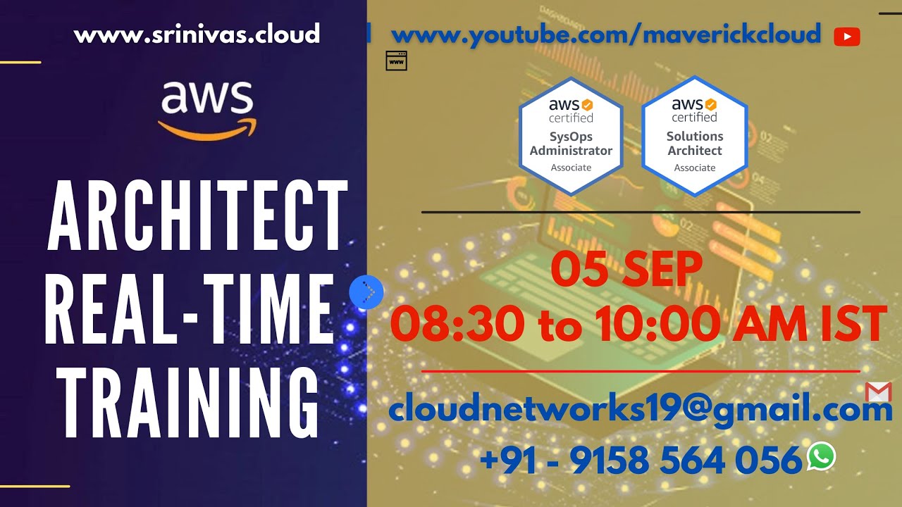 AWS Real-time Training in English from 05/SEP 08:30AM IST - YouTube