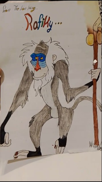Rafi ki drawing from the lion king #drawing #disneyart #disney - YouTube