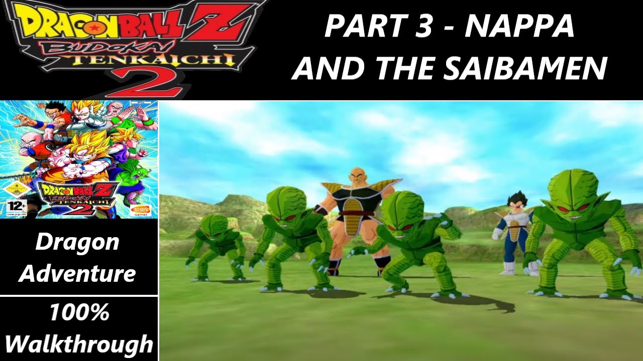 The Saibamen and Nappa attack! | Dragon Ball Z Budokai Tenkaichi 2 Part ...