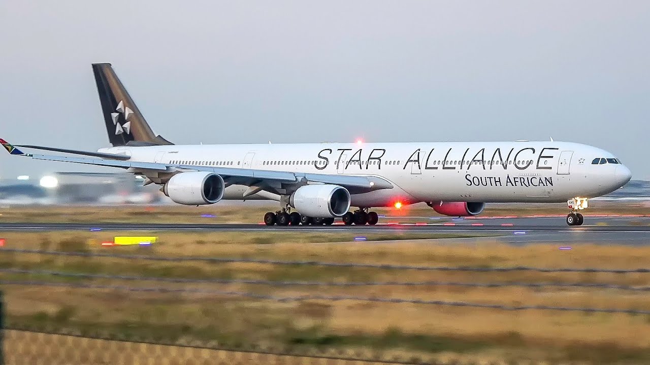 (4K) Plane spotting: 20+ minutes of PURE A340 action! A340-300, A340 ...
