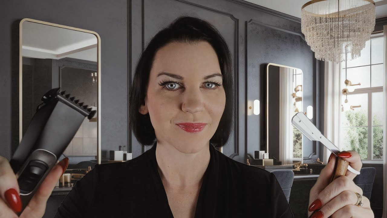 ASMR Head Shave (relaxing shaving sounds and personal attention) - YouTube